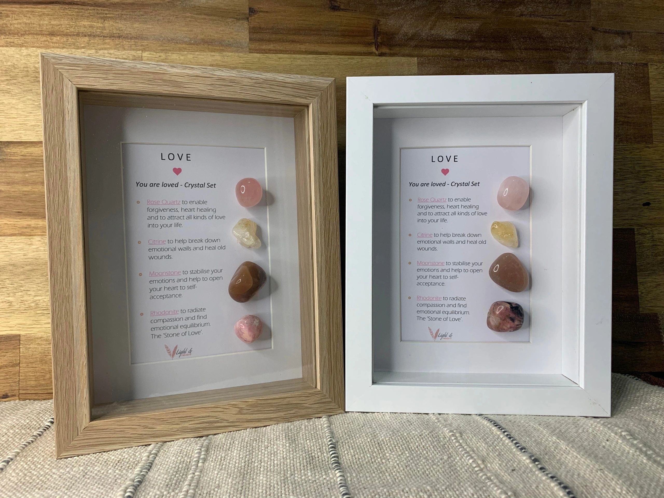 Love - Crystal Shadow Box – Light & Insight